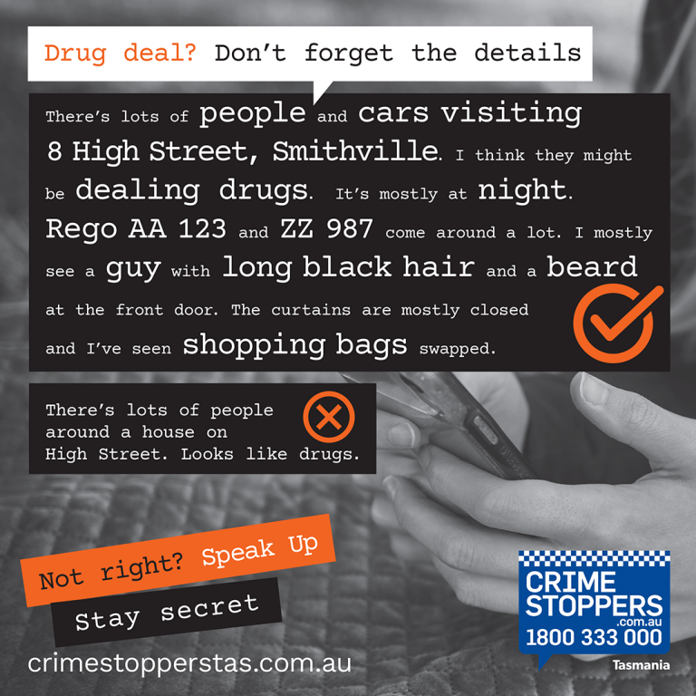 What's in a good tip? - Crime Stoppers